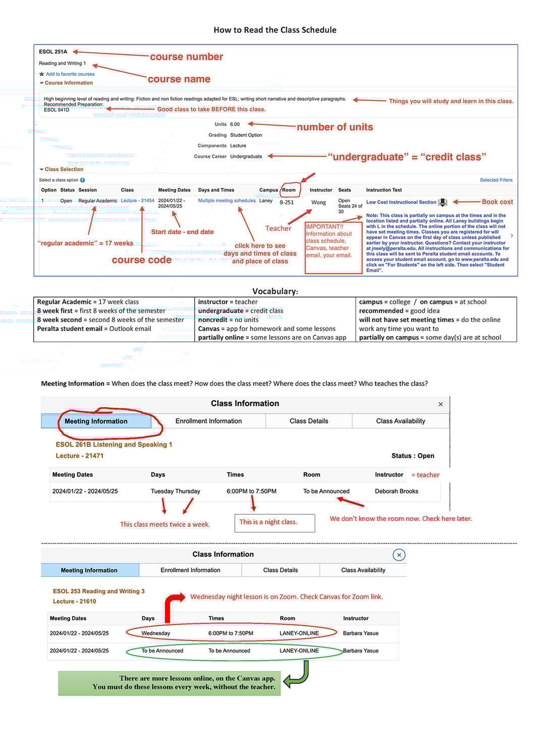 Laney College Catalog and Schedule
